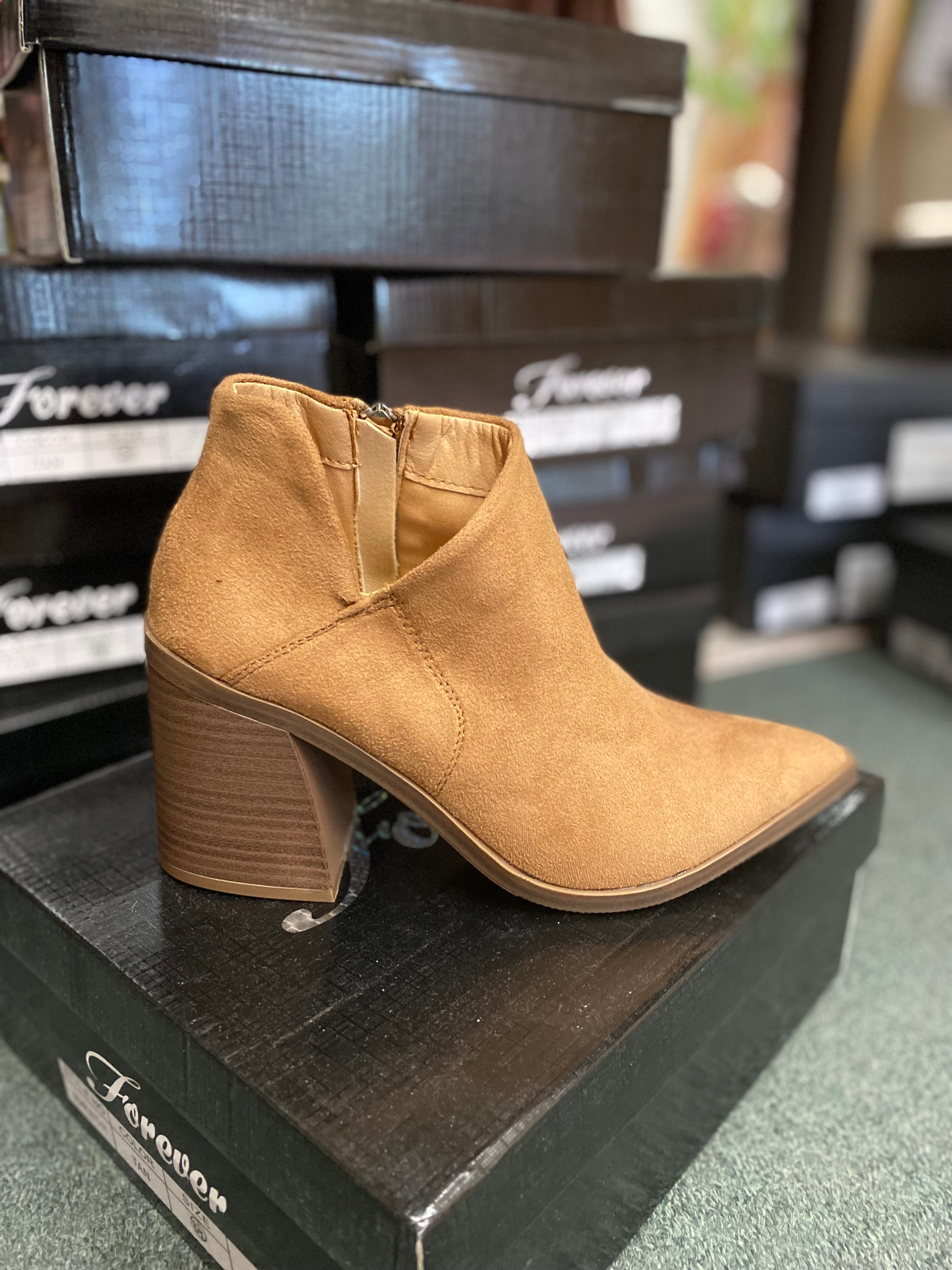 V Cutout Ankle Boots – Midwest Dixie Boutique